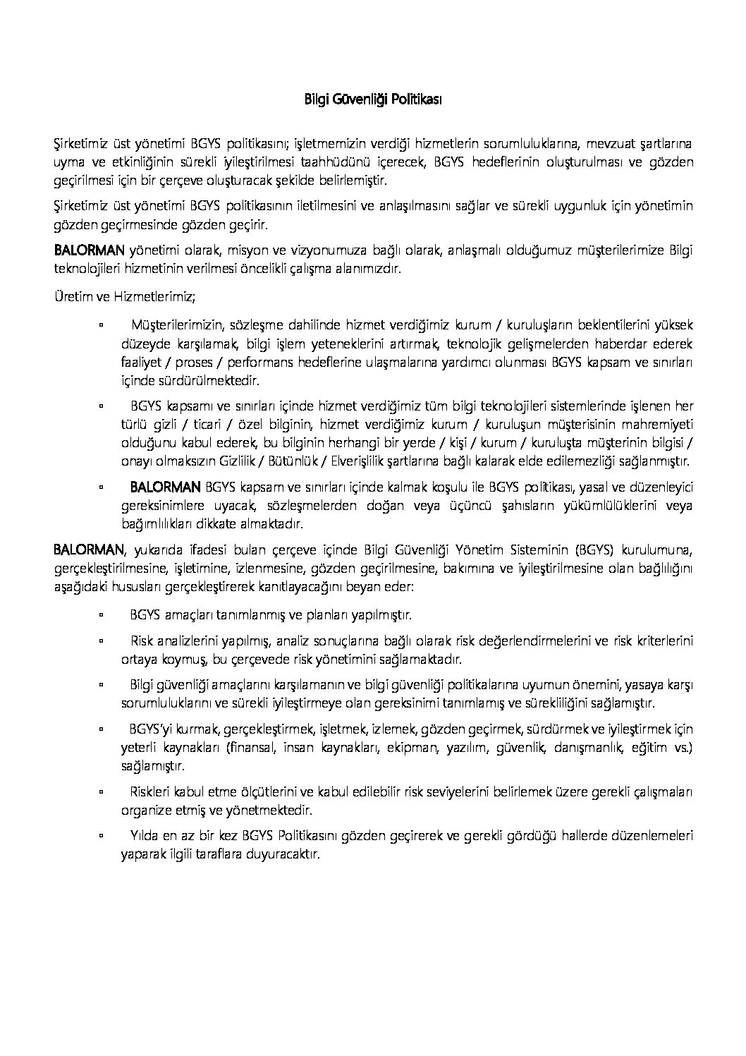 Bilgi-Güvenliği-Politikası – Balorman INT